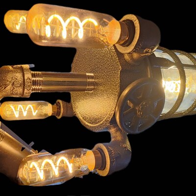 300W Rotary Dimmer Module for Steampunk Industrial Pipe Lamp 1/2 NPT ...