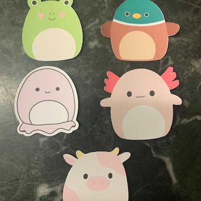 Squishmallow Stickers Cute Squishmallow Stickers Plush Stickers - Etsy