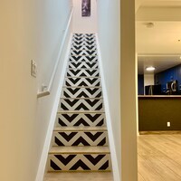Gold Lines Chevron Off-white Stair Riser Decals - Etsy