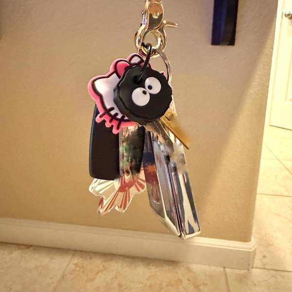 Anime Kawaii PVC Cat/bunny/chicken/bear Key Covers,key Cap Cover,kawaii ...