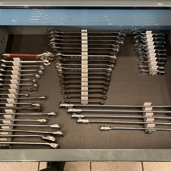 Pack of 25 Modular Tool Box Wrench Organizers (multiple Colors ...