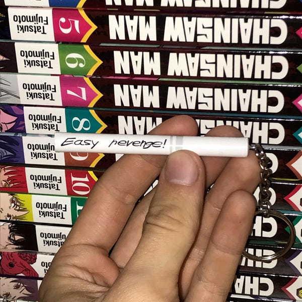 Fanmade Chain Saw Anime Manga Inspired "easy Revenge!" Cigarette ...