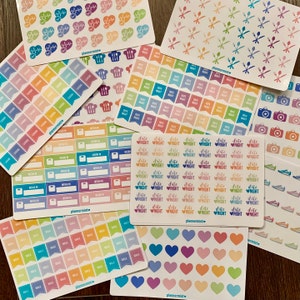 Cardio Planner Stickers Essentials Flag Sticker Erin - Etsy