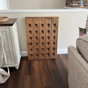 French Riddling Rack Wine Rack Riddling Rack 28 Bottle - Etsy Nederland