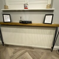 Rustic Radiator Shelf Console Table - Etsy UK