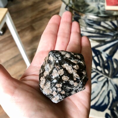 Raw Snowflake Obsidian Crystal 13 Rough Snowflake Obsidian Stone ...