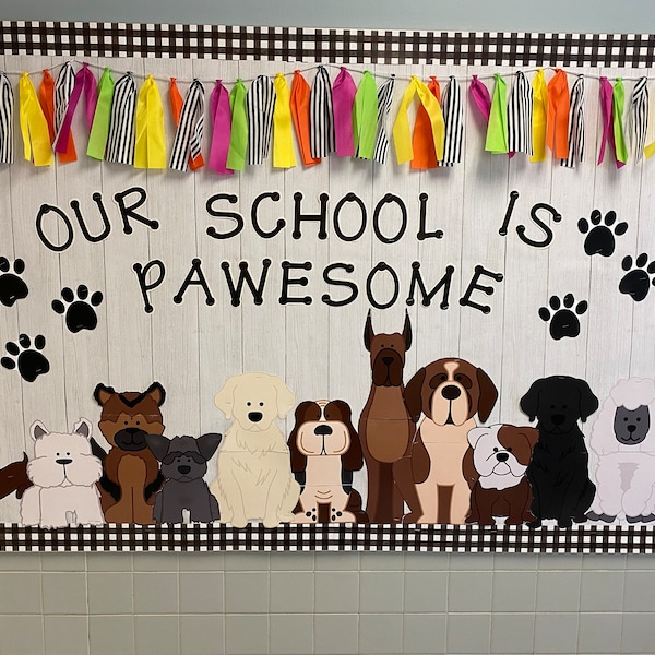 Puppy Love- Puppy Bulletin Board Kit - Etsy