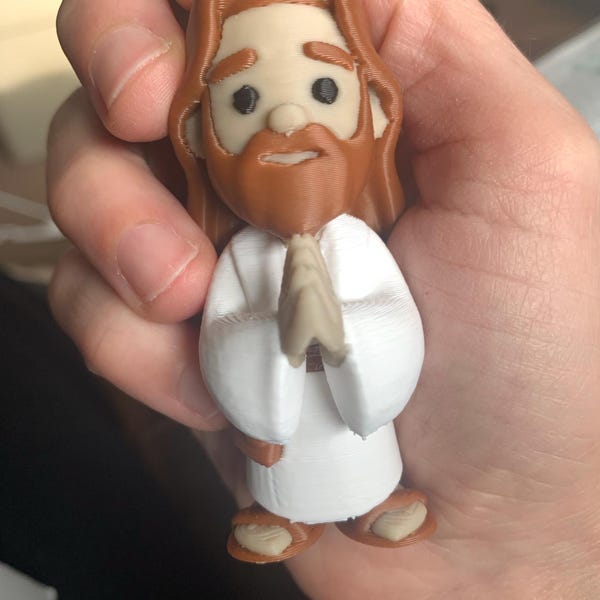 3d-printed Miniature Jesus Figurine – A Modern Symbol of Faith- Pocket ...