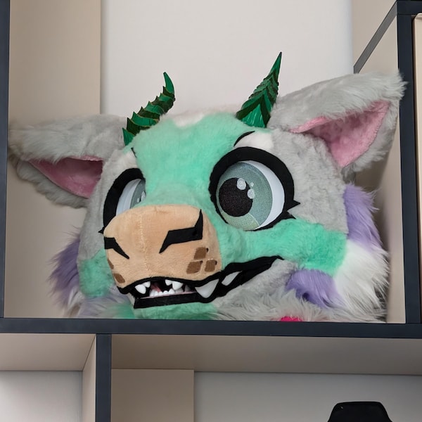Furry Fursuit Head Base Wickerbeast With Nostrils Moving Jaw 3D Print ...