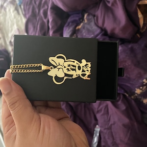 Personalized Name and Cartoon Character Necklaces Pendants Customized ...