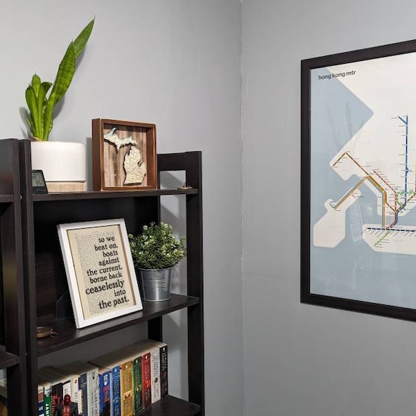 Chicago L Subway Map / CTA / Minimal Poster Print / Subway Style Wall ...