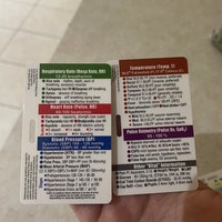 Adult Vital Signs Badge Pocket Card Horizontal for Nurse Paramedic EMT ...