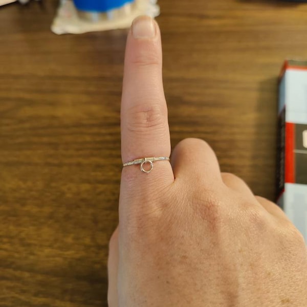 Dainty Gold Ring, Bdsm Ring, Minimalist Ring, Thin Gold Ring, Gold ...