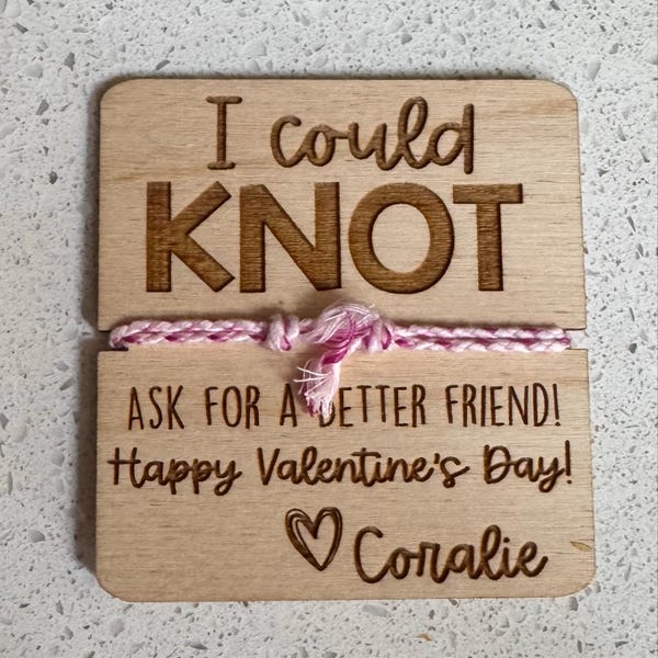 Friendship Bracelet Valentines, Candy Free Valentines, Valentines for ...