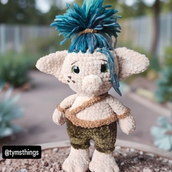 Woodland Trolls Crochet Pattern – Amigurumi PDF, Fantasy Troll Plush ...