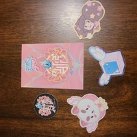Cute Bee Puppycat Tempbot Vinyl Sticker Set Kawaii Cartoon - Etsy Canada