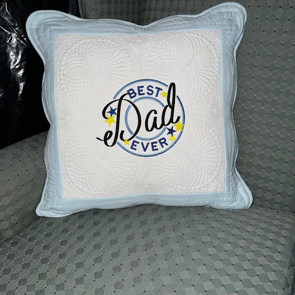Best Dad Digital Machine Embroidery Design Fathers Day Design ...
