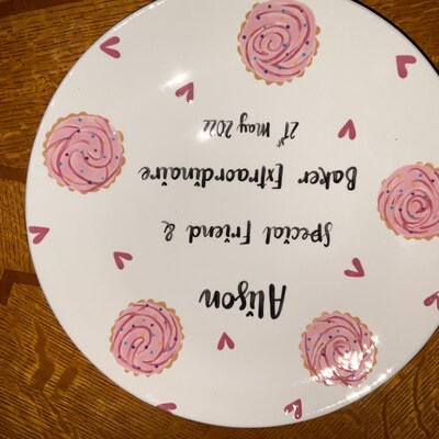Personalised Foodie Plate Ceramic Plate Custom Name Plate Kids - Etsy