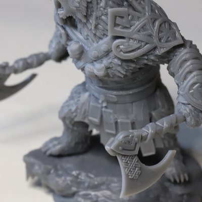 Bearkin Warriors 10 Sculpts Unpainted Mini for Ttrpgs D&D, Dnd ...