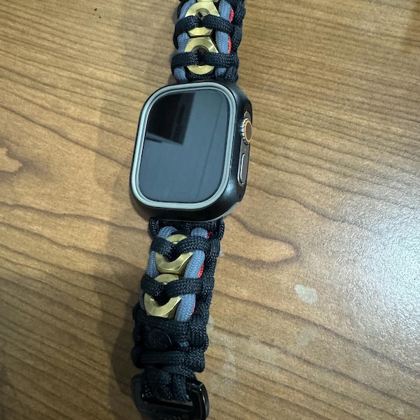 Personalized Paracord Watch Band for Apple Watch Series 1, 2, 3, 4, 5 ...