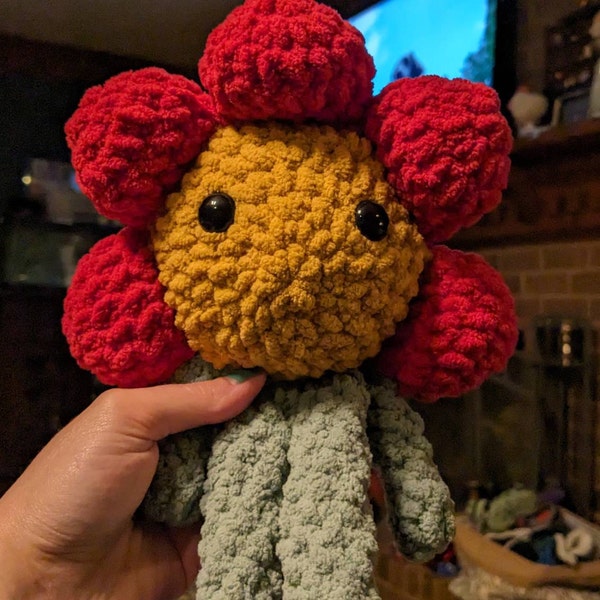 The ORIGINAL Groovy Flower Crochet Pattern / Low Sew Crochet Pattern ...