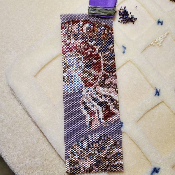 Nautilus Seashell - Even Count Peyote Stitch Cuff Bracelet Beading ...