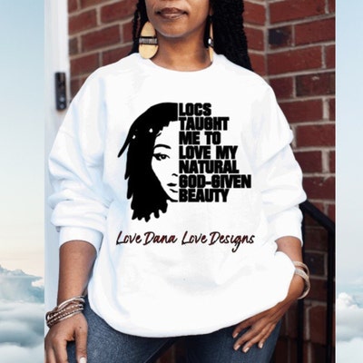 Locs Silhouette Quote Love My Natural Beauty SVG / Dreadlocks SVG ...
