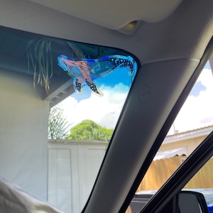 Celestial Whale Sun Catcher Window Sticker// Rainbow Window Film ...