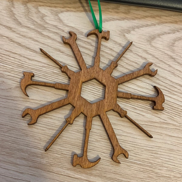 Handyman Tool Wood Christmas Ornament - Etsy