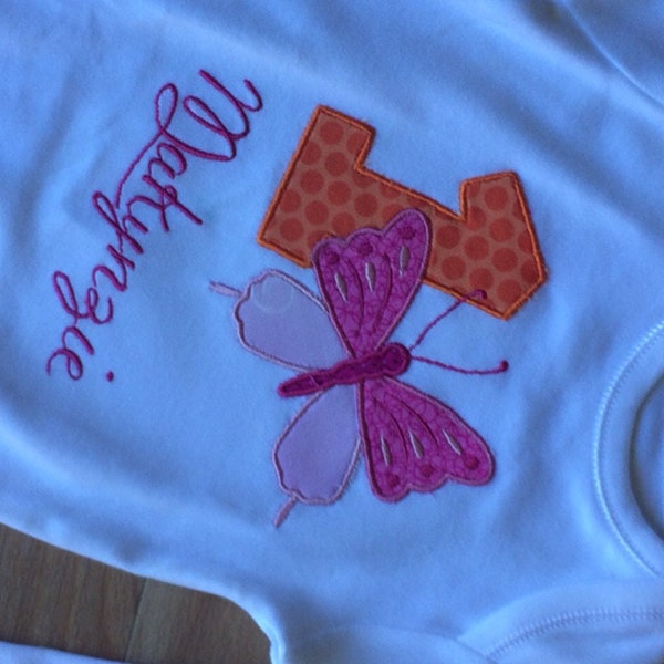 Spring Butterfly Applique Machine Embroidery Design NO:0024 - Etsy
