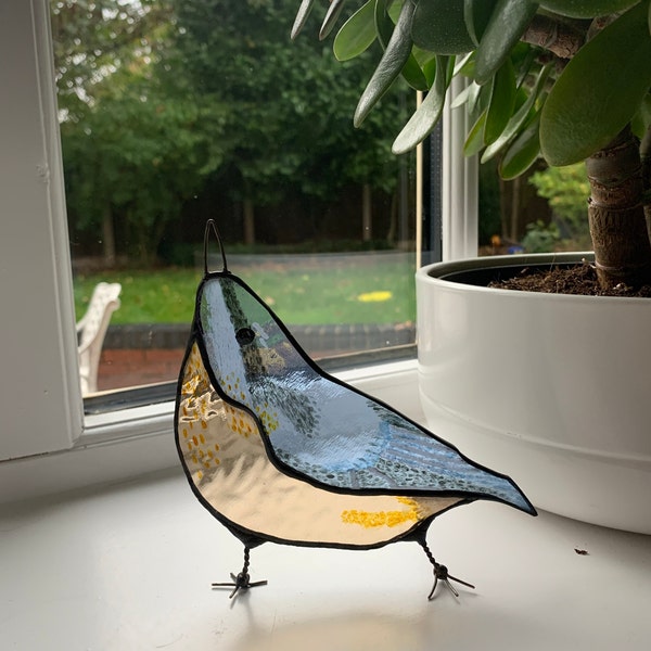 Bluey Inspired Stained Glass Suncatcher - Purple Window Panel Unique ...