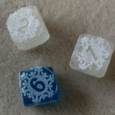 SNOWFLAKE Dice Four Versions for Tabletop Gaming - Etsy