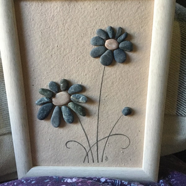 Pebble Art - LOVE, Wall Decor, Pebbles Art, Pebble Picture, Rock Art ...