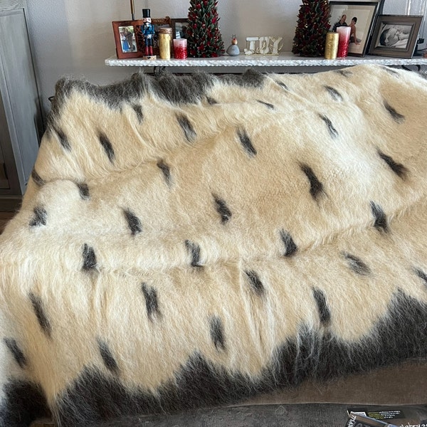 Swiss Grey Woven Rug Scandinavian Area Rug Wool Blanket Personilized ...