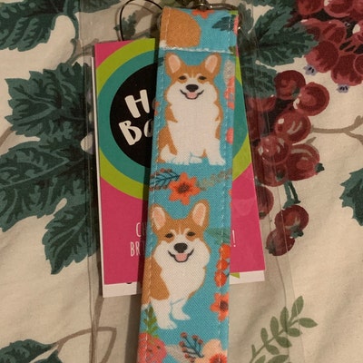 Corgi Keychain Wristlet Corgi Gifts for Her Corgi Mom Cute Corgi ...