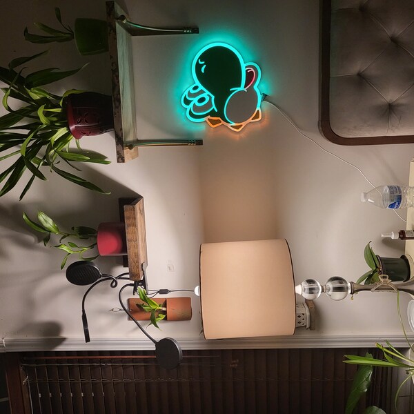 Yoshi Sign , Neon Like , Yoshi Light Art , Wall Decor, Yoshi Colored ...