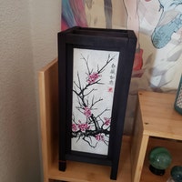 Asian Oriental Sakura Cherry Blossom Tree Japanese Lamp Zen Bedside ...