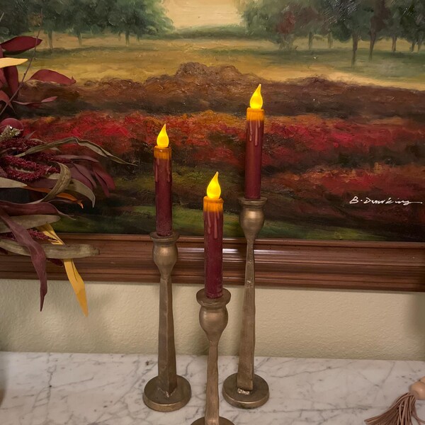 Flameless Candles With Timers - 7 Inch - Choose Your Color - Etsy