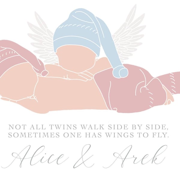 Angel Baby Clipart, PNG, Sublimation, Line Drawing, Still Birth, Baby ...