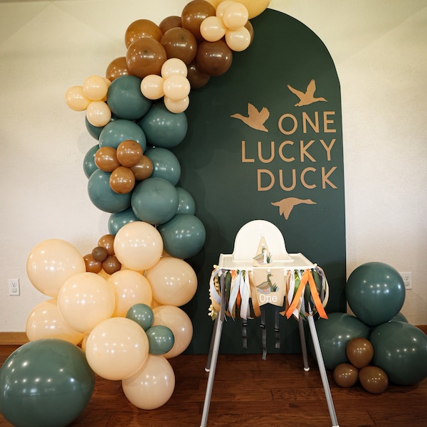 One Lucky Duck Birthday Bundle, Mallard Duck 1st Birthday Decorations ...