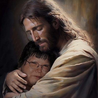 The Life of Jesus Canvas Jesus Portrait Artwork, Gift for Christians ...