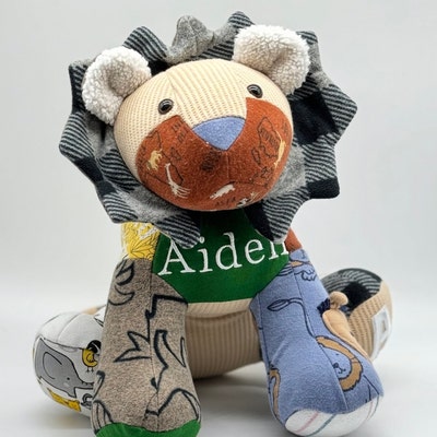 Personalized Keepsake Memory Soft Lion Toy,custom Teddy Bear ,keepsake ...
