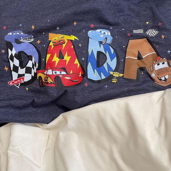 Lightning Mcqueen Mama Dada Shirt, Cars Mom Dad Tee, Mother's Day T ...