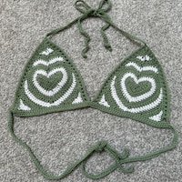 Sweetheart Bikini Top Crochet Pattern Guide - Etsy Canada