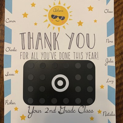 School's Out Summer is Here Gift Card Holder, Printable Teacher ...