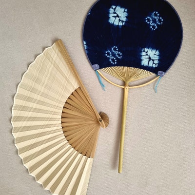 Japanese Traditional Gold Dust Hand Fan Handmade Gold Powder - Etsy