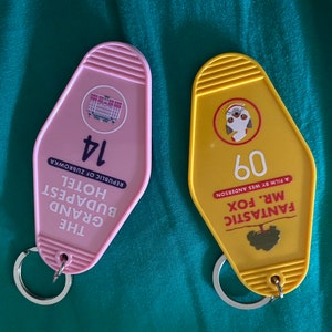 Wes Anderson Movie Inspired Retro Motel Key Fob - Etsy