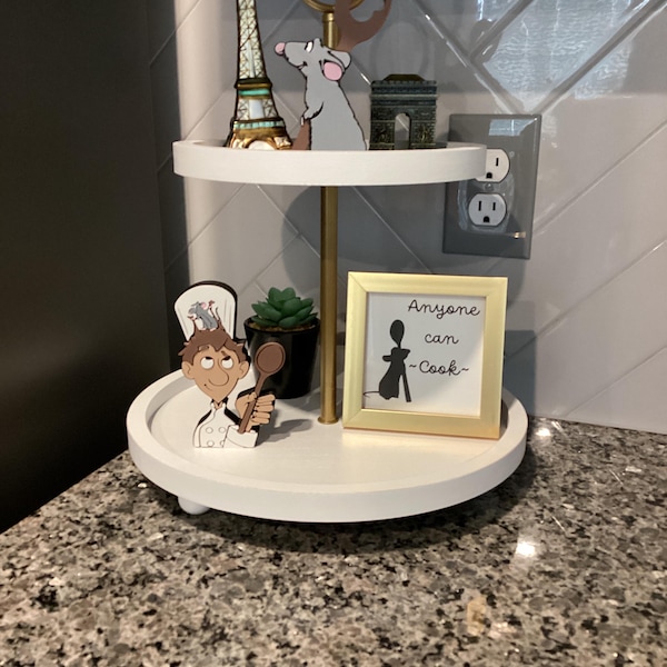 Chef Gusteau and Chef Remy Ratatouille Decoration, Mouse Chef 3D Print ...