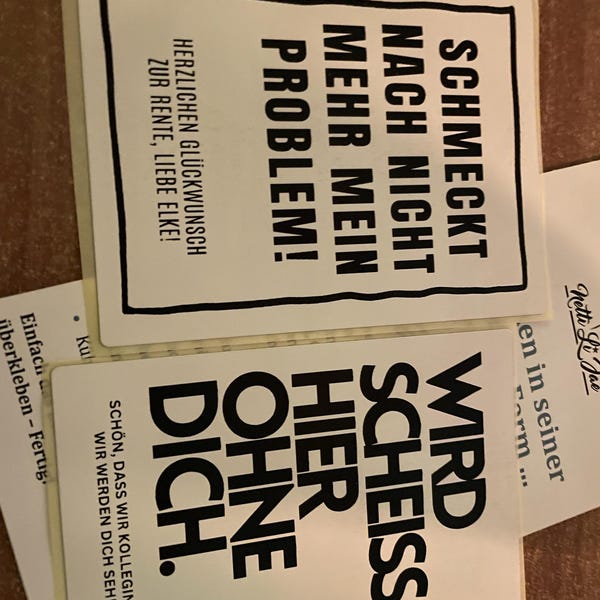 Weinetikett DOWNLOAD Hau doch ab Geschenk Ausstand, Renteneintritt ...