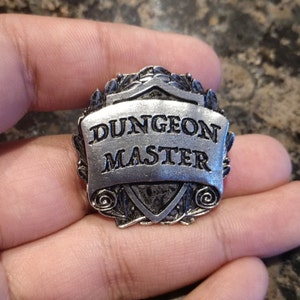 Game Master Badge Gaming GM Character Class Pin Handcrafted Pewter ...